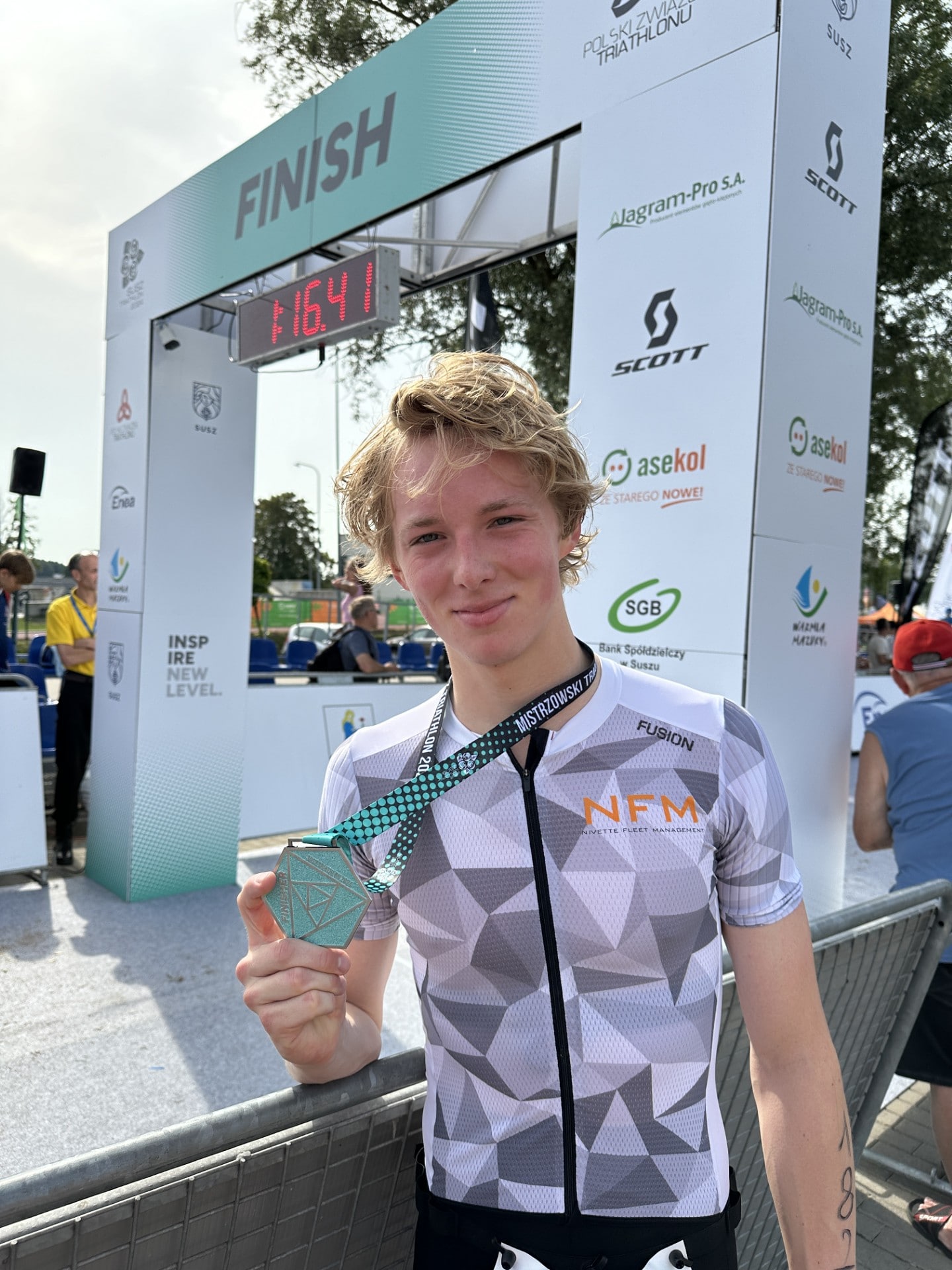 1. miejsce dla zawodnika NFM w Mistrzostwach Polski w Triathlonie